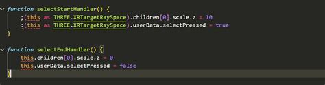 error in event handler of controller in three js webxr questions