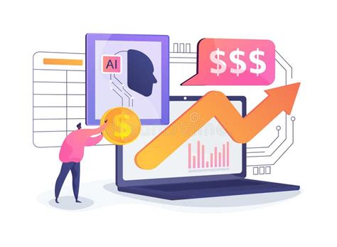 Ai Analyzed Market Research Abstract Concept Vector Illustration Stock