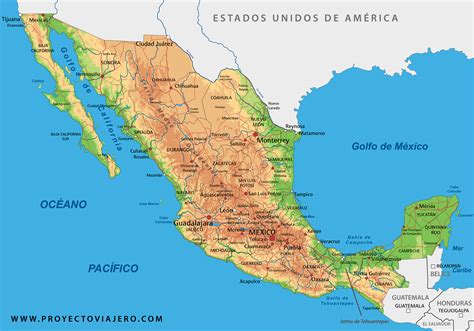 Mapa De Mexico Por Estados