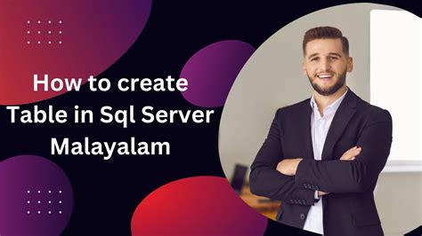 How To Create Table In Sql Server Malayalam Youtube