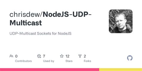 Github Chrisdewnodejs Udp Multicast Udp Multicast Sockets For Nodejs