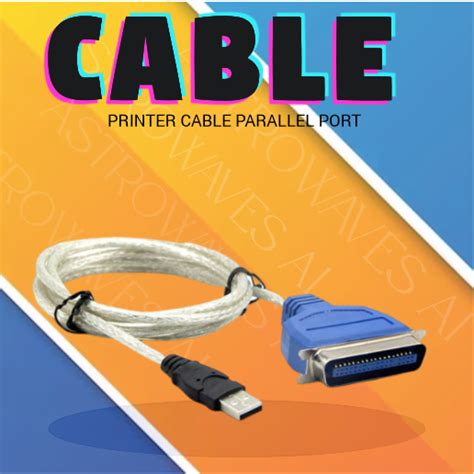 Parallel Port Printer Cable Conversion 1 8meter And USB Printer Cable
