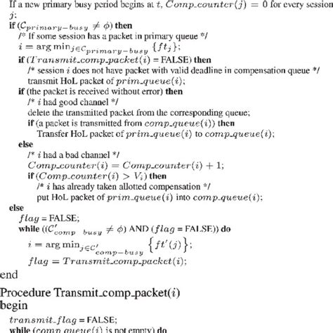 Pseudocode For A General Scheduling Framework Download Scientific