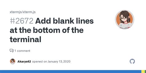 Add Blank Lines At The Bottom Of The Terminal Issue Xtermjs Xterm Js GitHub