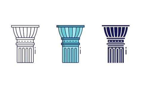 Icono De Vector De Columna Vector Premium