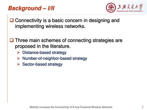 PPT Mobility Increases The Connectivity Of K Hop Clustered Wireless Networks PowerPoint