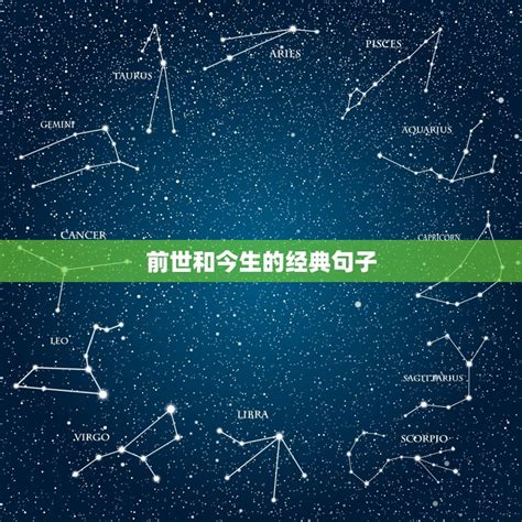 前世和今生的经典句子，前世五百次的回眸，才换来今生的擦肩而过和这类似