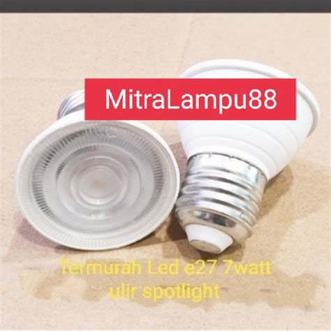 Jual Lampu Sorot Spotlight E Watt Led Spot W Fiting Ulir Cob Par Kuning Jakarta Pusat