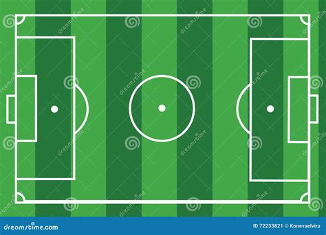 Textured Grass Football Vector Illustration Green Soccer Field