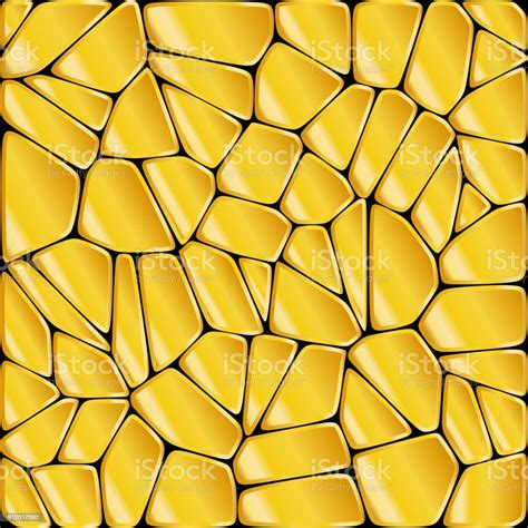 원활한 모자이크 진주 패턴입니다 황금 돌 또는 셀 현실적인 배경입니다 웹 인쇄 인테리어 디자인 벽지에 대 한 벡터 일러스트 레이 션 가리비에 대한 스톡 벡터 아트 및 기타