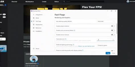 Roblox Flex Your Fps How To Get High Fps