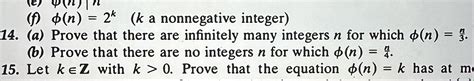 Solved f ϕ n k k a nonnegative integer a Prove Chegg