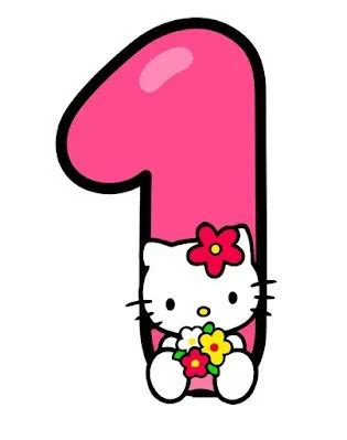 Números De Hello Kitty Hello Kitty Pegatinas Bonitas Números