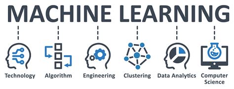 기계 학습 아이콘벡터 일러스트 레이 션입니다 기계 학습 해결 로봇 빅 데이터 인공 지능 사물 인터넷 인포 그래픽 서식 파일 개념 배너 아이콘 세트 아이콘 데이터에 대한 스톡