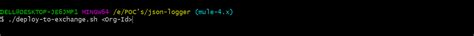using json logger in mulesoft
