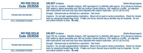 Dailymed Nafcillin Injection Solution