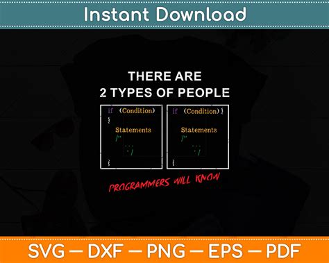 Types Of People Programmer Programming Coding It Pc Svg Cutting File Artprintfile