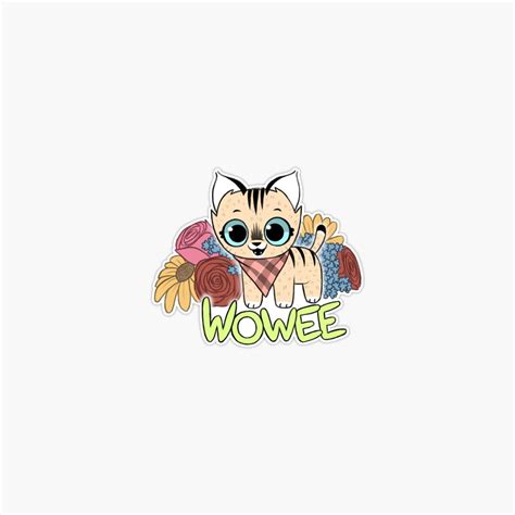 Onim Pixie Wowee Flower Background Sticker Phone Decal Water Bottle