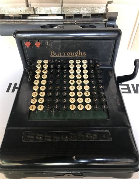 Antique Calculator Burroughs Adding Machine Class 3 Catawiki