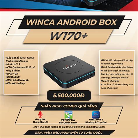 Winca Android Box W170 Trần Bình Auto