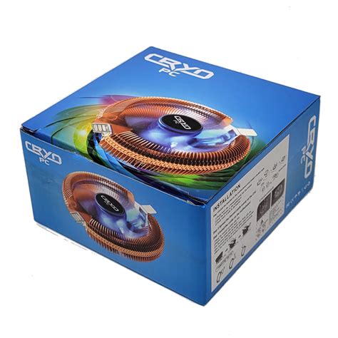 Cryo Pc Cpc Za90 Low Profile Copper Ufo Cpu Cooler With Blue Led Fan Northwest Computers