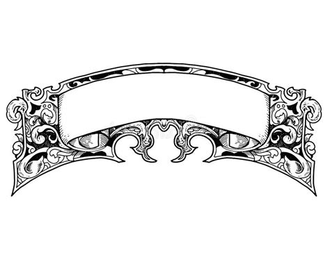 Line Art Border Ornament Wedding Stock Vector Illustration Of