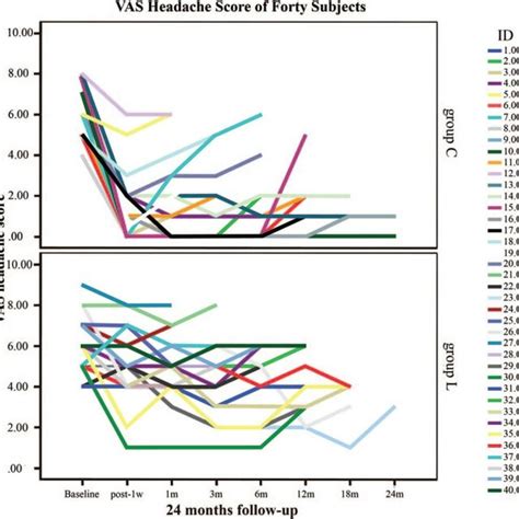 Forty Patients U2019 Headache Visual Analogue Scale Scores With Missing Download Scientific