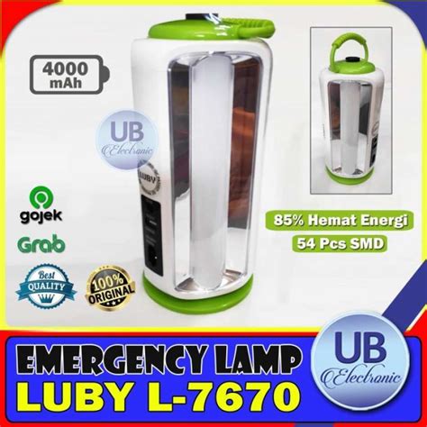 Promo Lampu Emergency Luby L Rechargeable LED Emergency Lamp Diskon Di Seller Gudang