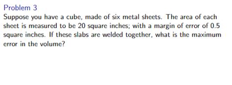 Solved Problem Suppose You Have A Cube Made Of Six Metal Chegg