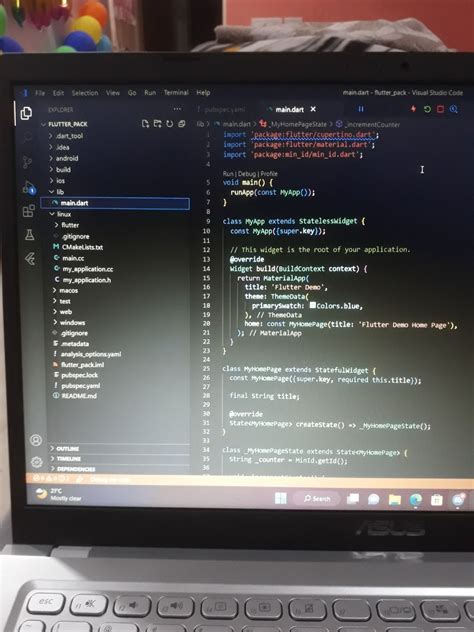 sneha kumari on linkedin designing a new flutter project and importing