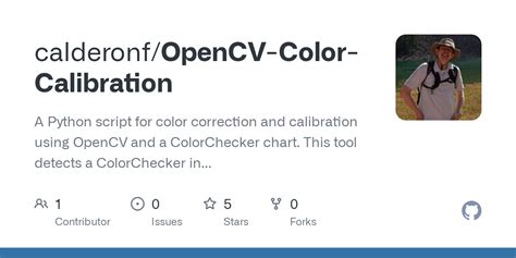 Github Calderonf Opencv Color Calibration A Python Script For Color