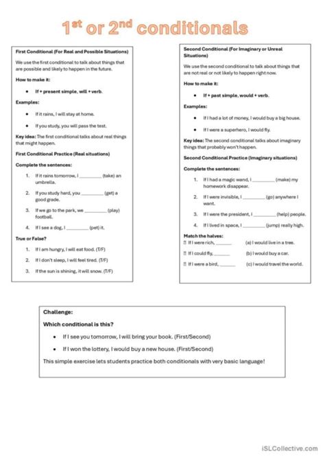 1126 Conditionals English Esl Worksheets Pdf And Doc