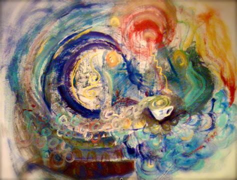 Simone Gao Fervent Espresso Went To Iceland 45 X 50 In Oil On Canvas