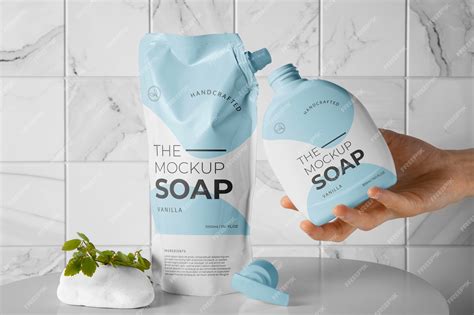 Premium Psd Refillable Container Mockup Design