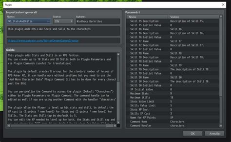 rpg maker mz plugin rpg style stats and skills by winterdream games