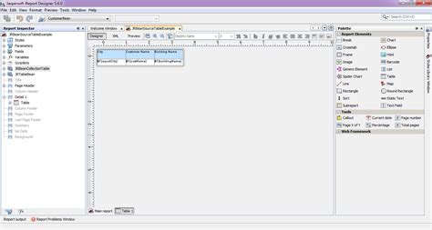 Java Tech Ireport Tutorial Passing Collections To Listtable Component
