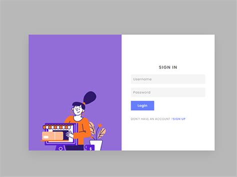 Sign In And Sign Up Form In Html And Css Sign In Button And Form