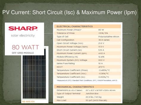 PPT PV Cells Modules Array Sizing PowerPoint Presentation ID 1598533