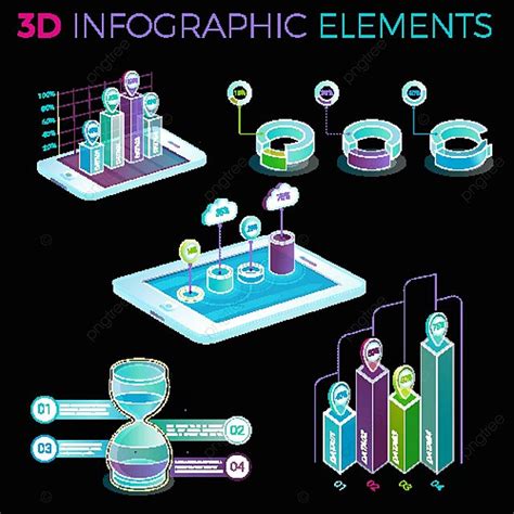 3d Infographic Elements Innovation Perspective Graph Vector Innovation Perspective Graph Png
