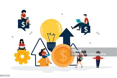 상인 팀이 그래프를 분석하고 있습니다 주식 시장에서 이익의 성장을볼 수 어느 사업 성공에 이르게 개념에 대한 스톡 벡터 아트 및 기타 이미지 Istock