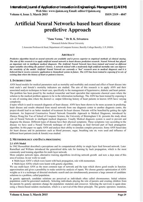 pdf artificial neural networks based heart disease predictive