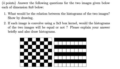 Solved 4 Points Answer The Following Questions For The Two Chegg Com