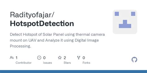 GitHub Radityofajar HotspotDetection Detect Hotspot Of Solar Panel Using Thermal Camera Mount