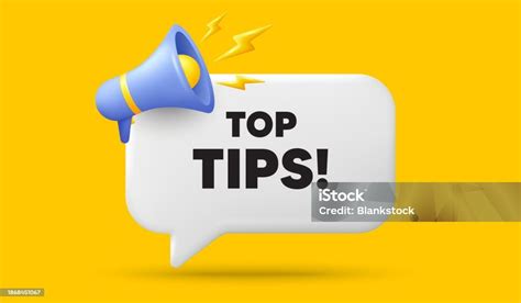 탑 팁 기호 교육 Faq 표시 3d 말풍선 배너입니다 벡터 3차원 형태에 대한 스톡 벡터 아트 및 기타 이미지 3차원 형태 고객 고급 Istock
