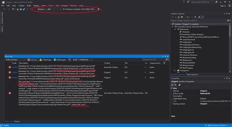 Errors Caused By Unity C Projects Option Checked And Blank Screen App Startup Issue