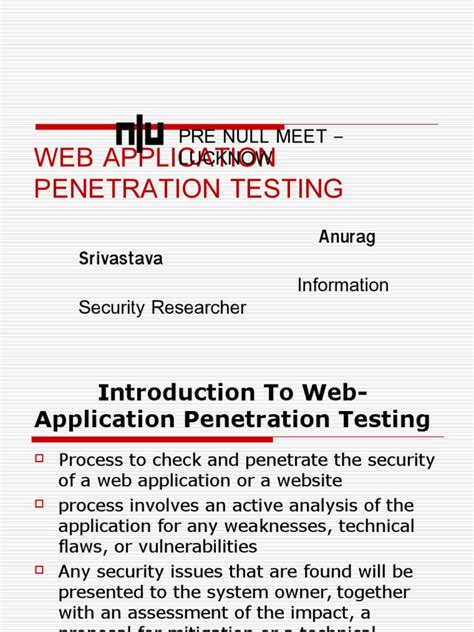 Introduction To Web Application Penetration Testing Pdf Information Governance Information