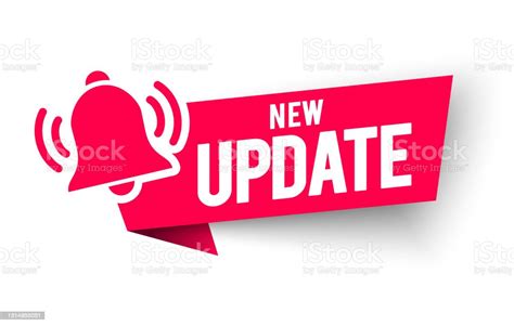 벡터 일러스트레이션 모던 라벨 벨이 새 업데이트 웹 배너 요소입니다 소프트웨어 업데이트에 대한 스톡 벡터 아트 및 기타 이미지 소프트웨어 업데이트 새로운 접근성