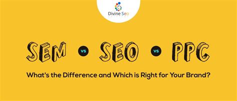 Sem Vs Seo Vs Ppc