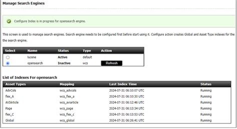 Configure Opensearch In Webcenter Sites