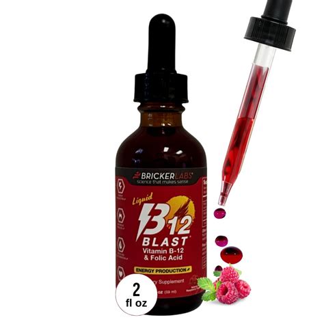 Buy Bricker Labs B 12 Blast Liquid B12 And Folic Supplement Support